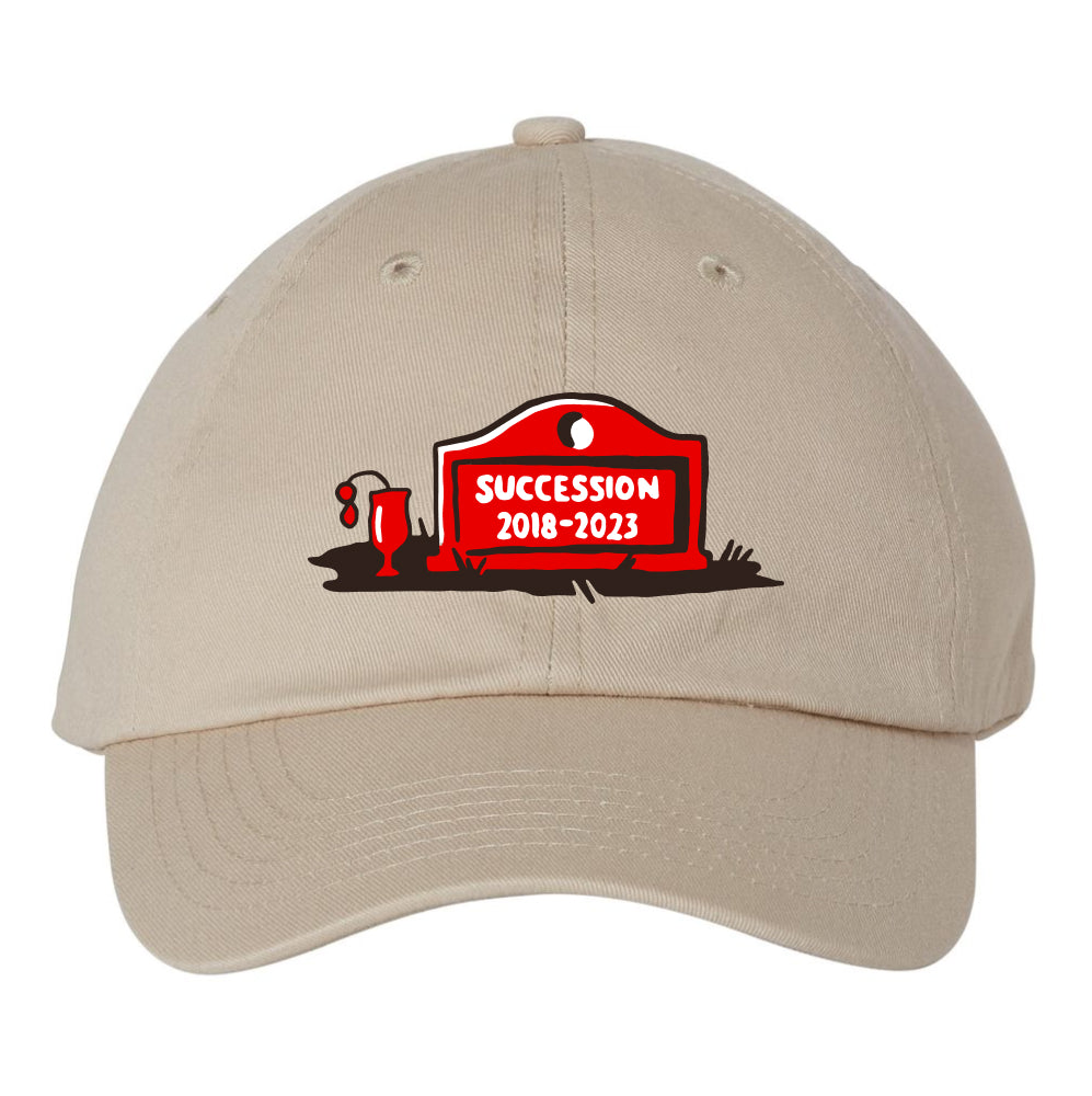 "Succession" Embroidered Dad Cap - TV Graveyard Club | No Wrong Answers